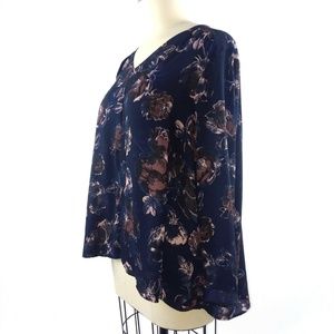 Lila Rose | Tops | Lila Rose Floral Hi Low Tunic Vneck Top | Poshmark